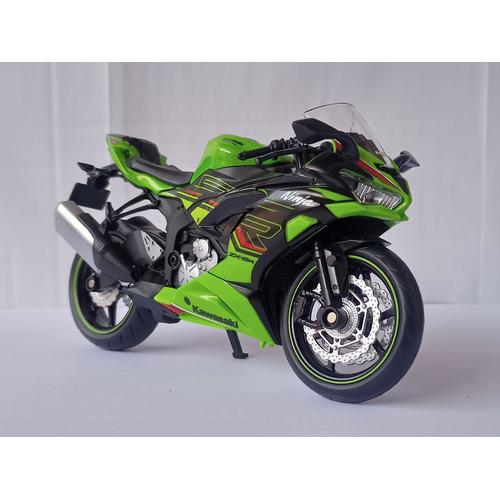 Jual Diecast Motor Kawasaki Ninja ZX-6R miniatur motor sport skala 1:12 ...