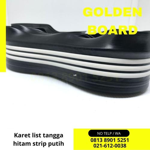 Jual Karet list tangga / step nosing hitam strip putih - Jakarta Barat ...