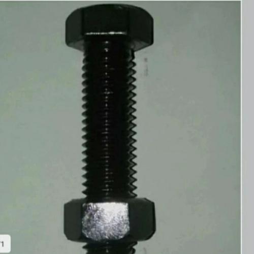 Jual baut mur m12 x 50mm besi hitam +ring - Jakarta Pusat - alzena putri store | Tokopedia