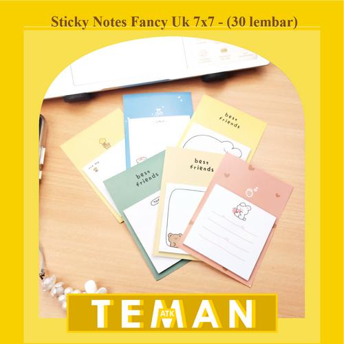 Jual Sticky Notes Fancy / Penanda Buku / Pembatas Kertas Uk 7x7 - isi ...