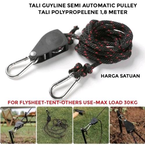Jual Tali Katrol Tenda Adjustable Rope Buckle Hook Tent - Tali Flysheet ...