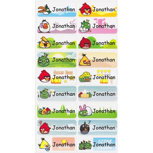 Jual Sticker / Label Nama Waterproof - Angry Birds - Size L - Kab ...