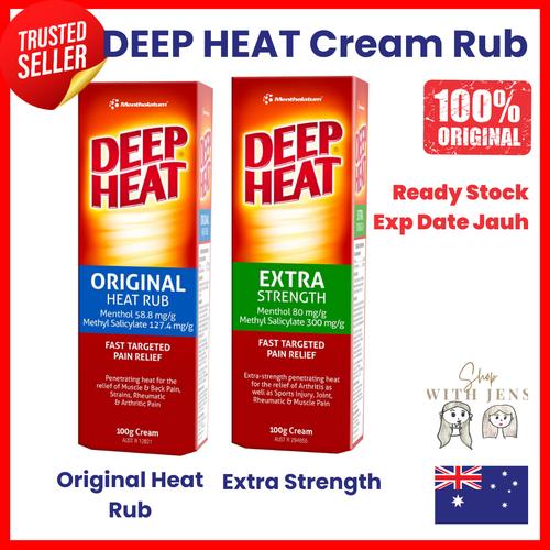 Jual Deep Heat Original Geat Rub / Extra Strength Cream 100g - Jakarta ...