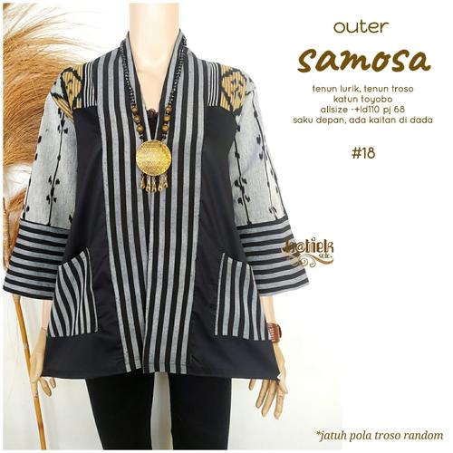 Jual Bolero Batik Vest Blazer Batik Jumbo Tenun Troso Ori Samosa Batik ...