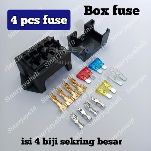 Jual kotak sekring box fuse tempat skring rumah holder sikring besar ...