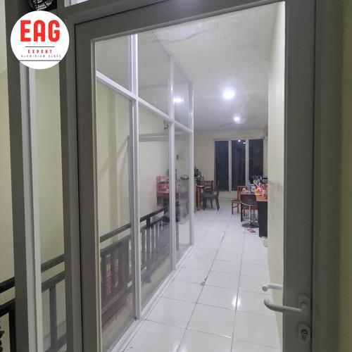 Jual Partisi dan Pintu Aluminium Kaca Ruko Samping Railing tangga ...