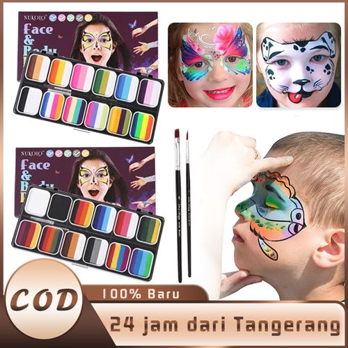 Jual Face Painting Set Makeup Palette Cat Air Painting Wajah Kit ...