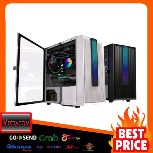 Jual CASE GAMING PCCOOLER PLATINUM LM200 MESH RGB - Hitam - Jakarta ...