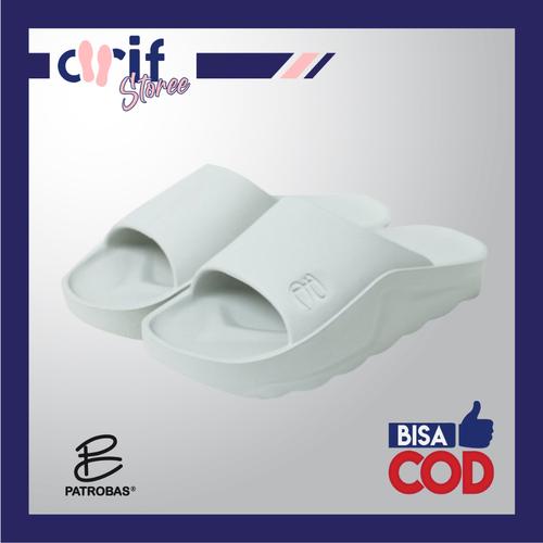 Jual Sandal Patrobas Ease Ivory White Original | Sendal Slider Slipper ...