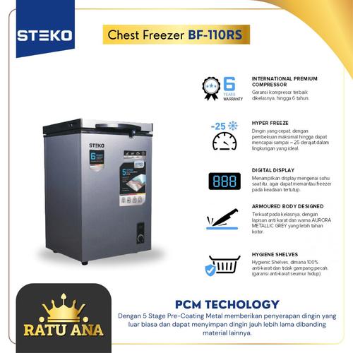 Jual STEKO Chest Freezer 100 Liter BF-110RS / BF 110RS / BF110RS / BF ...