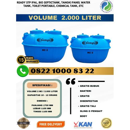 Jual Septic tank Biosys Biotech Sistem Tipe RC 2 / 2.000 liter ...