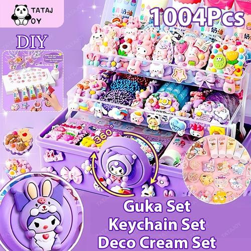 Promo Tatajoy【Plus】1004Pcs Guka Set DIY Keychain Set Deluxe DIY Deco ...