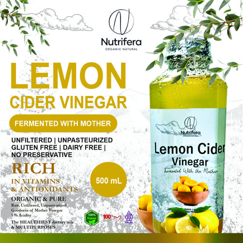 Jual NUTRIFERA Cuka Lemon 500ml dengan Mother Endapan Fermentasi ...