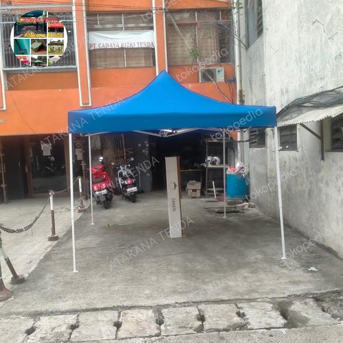 Jual tenda lipat 3x3 besi 0,8mm rangka hollo putih/standar tent - Putih ...