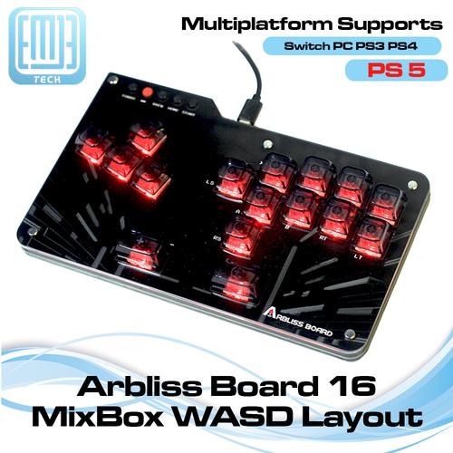 Jual ARBLISS BOARD MixBox Fighting Game Mini Arcade Stick PS5 WASD ...
