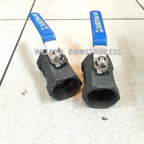 Jual Ball Valve Body Carbon Steel Drat 2" inch Stop Kran Besi Sankyo ...