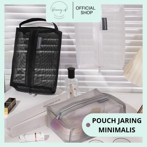 Jual HOMMEY ID - TAS MAKEUP JARING MINIMALIS | DOMPET NILON SERBAGUNA ...