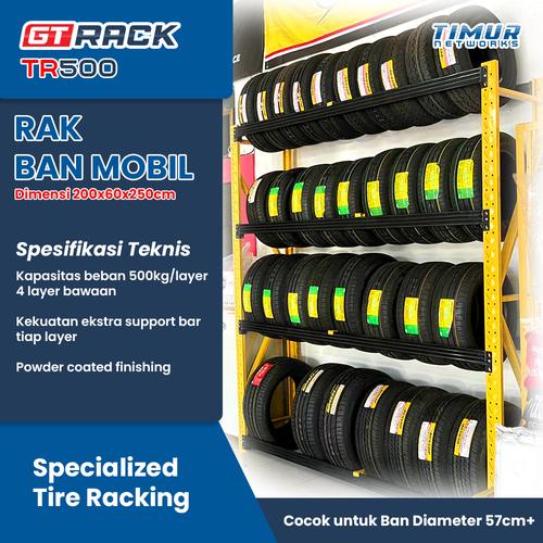Jual RAK BESI BAN MOBIL GT-RACK TR500 - TIRE RACK 4 SUSUN TINGGI 2.5 ...