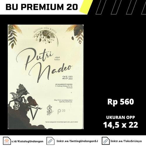 Jual Undangan Pernikahan Blanko Kosong Java Be You Premium 20 - Kota ...