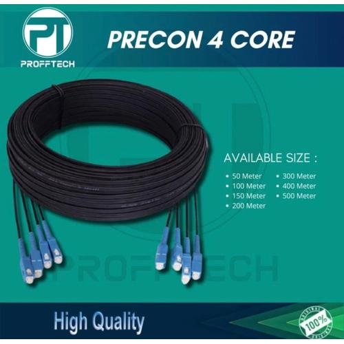 Jual Kabel Fiber Optik Ftth Drop Cable Sc Precon Fiber Optic 4 Core 3 ...