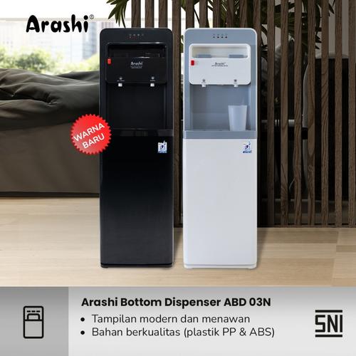 Jual Dispenser ABD03N Arashi Dispenser Air Elektrik 2 Kran Galon Bawah ...