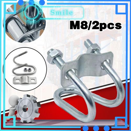 Jual 2PCS Klem U Besi Cross Clamp M8 Penjepit Pipa Besi Clamp Pipa Besi ...