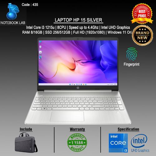 Jual laptop hp 15 intel core i3 gen 12 th ram 8/16gb ssd 256/512gb ...