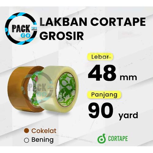 Jual Lakban Cortape Isolasi Ukuran 48 mm x 90 yard Selotip Murah Setara ...