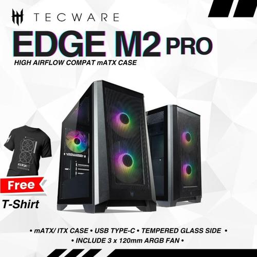 Jual TECWARE EDGE M2 PRO - High Airflow Gaming mATX Case / Casing PC ...