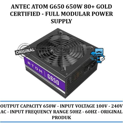 Jual Antec ATOM G650 650W 80+ Gold Certified - Full Modular Power ...