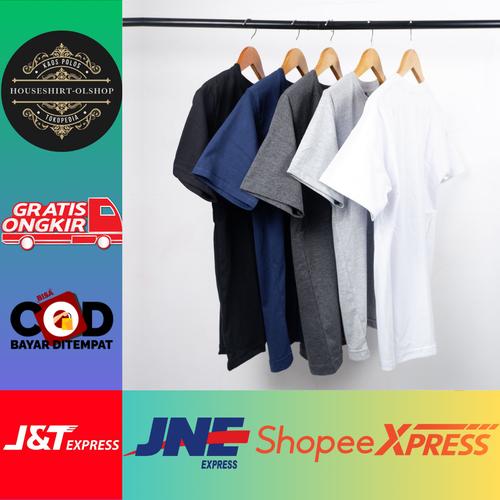 Promo PROMO KAOS POLOS COTTON COMBED 30S/KAOS DISTRO/KAOS MURAH - Hitam ...