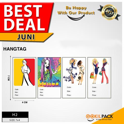Jual Label Produk/Hang Tag/Label Baju/Label Produk/Label Kertas Motif ...
