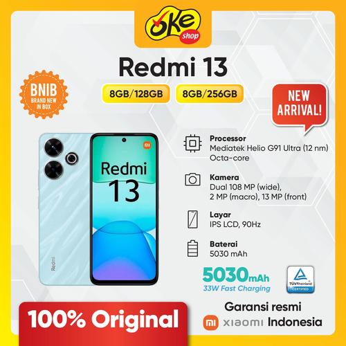 Jual Xiaomi Redmi 13 NFC 8/128GB 8/256GB Garansi Resmi - Gold, 8/128GB ...
