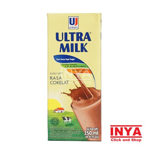 Promo Ultra Milk Susu UHT Rasa Cokelat 250ml - Susu Kemasan - Chocolate ...