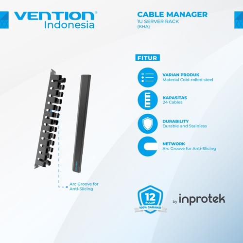 Jual Vention Cable Manager 1U Server Rack - Kota Makassar - Xecurindo Indonesia | Tokopedia