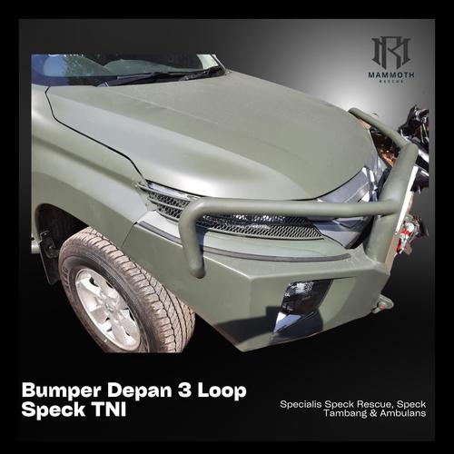 Jual Bumper depan 3 loop speck tni double cabin hilux/triton/dmax ...