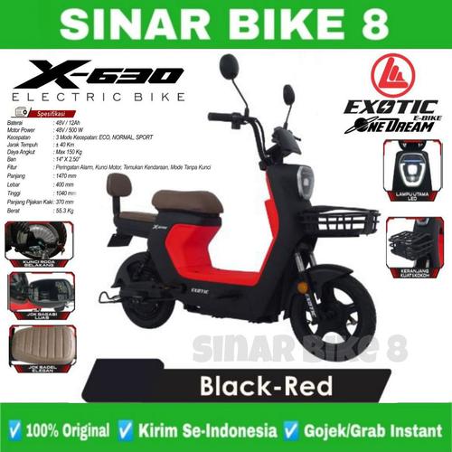 Jual Sepeda Listrik EXOTIC X 630 X-630 X630 Electric Bike 500 Watt ...