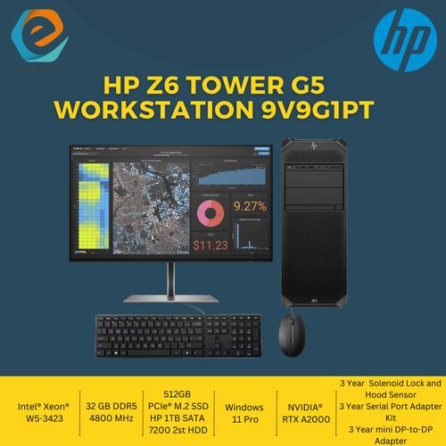 Jual HP Z6 Tower G5 Workstation 9V9G1PT Intel Xeon W5-3423 32GB 512GB ...