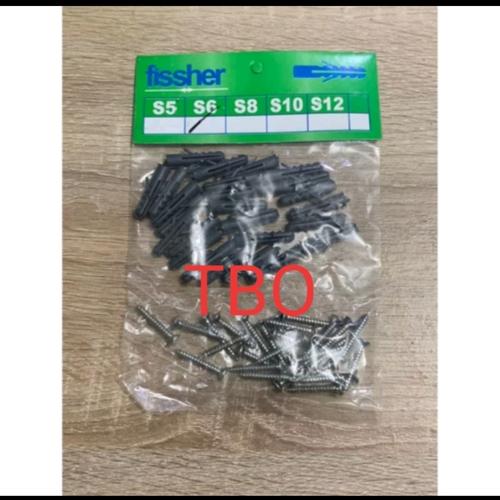 Jual Piser Viser Tembok + Sekrup , S6 S8 S10 S12, Piser Viser Tembok ...