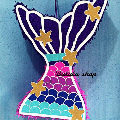 Jual Pinata Pukul/Pinata Tarik Karakter Ulang Tahun Motif Ekor Mermaid ...