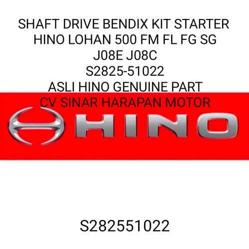 Jual SHAFT DRIVE S2825-51022 REPAIRKIT BENDIX STARTER HINO 500 NEW EURO ...