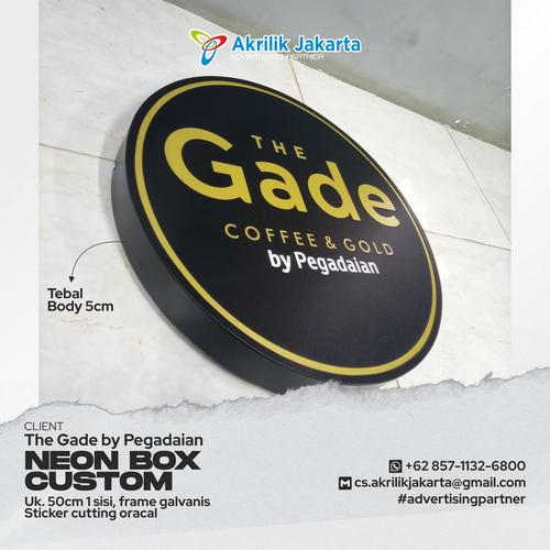 Jual Neon Box Bulat diameter 50 Dua Sisi - tiang standing - Jakarta ...