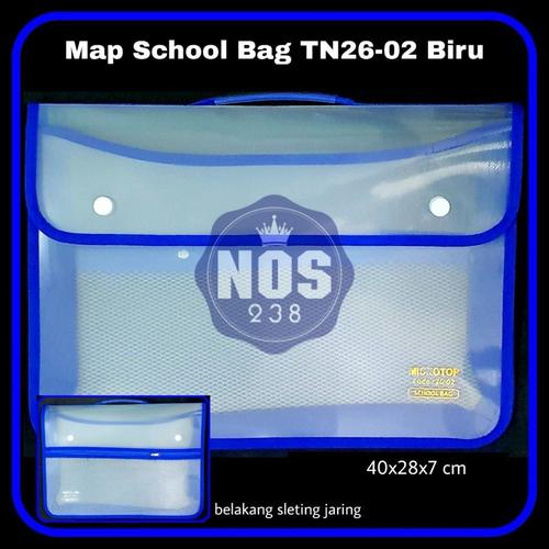 Promo Tas Map Plastik Kancing Folio / Map School Bag / Map File Kancing ...