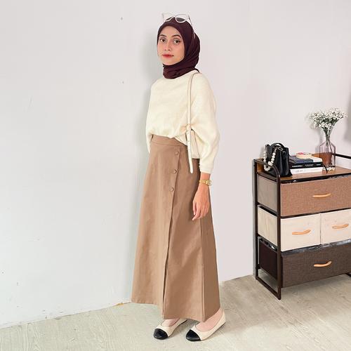 Promo Rami Skirt | Rok A-line | Rok Katun - Deep Navy - Kota Bekasi ...