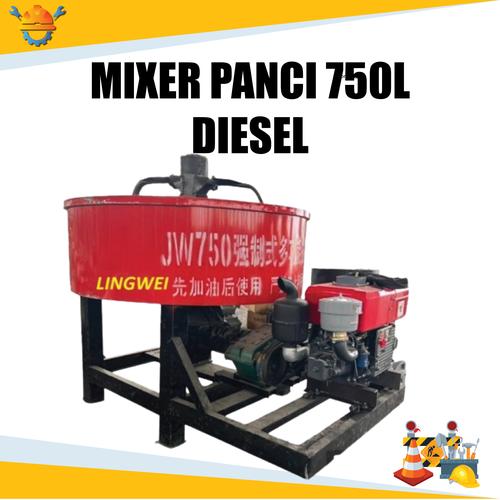 Jual MESIN PENGADUK SEMEN 750L / MIXER MOLEN SEMEN COR DATAR DIESEL ...