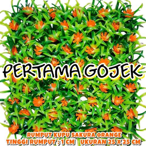 Jual Rumput Kupu Sakura/ Rumput Plastik/ Daun Plastik/ Hiasan Plastik ...