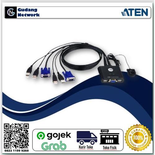 Jual Aten CS22U - 2 Port USB VGA Cable KVM Switch with Remote Port ...