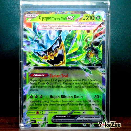Jual Ogerpon Topeng Teal ex RR Kartu Pokemon TCG Indonesia seri Topeng ...