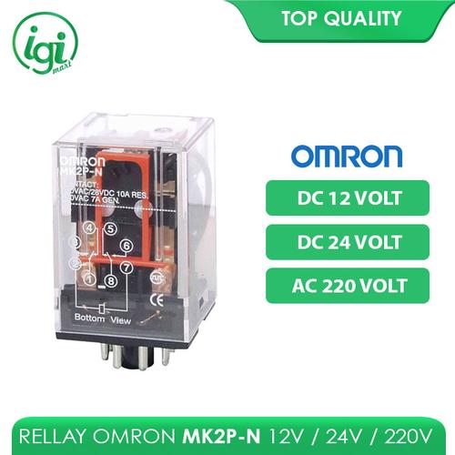 Jual RELAY MK2P 12V OMRON / RELAY MK2PN 24VOLT OM / RELAY MK2P-I 220V ...