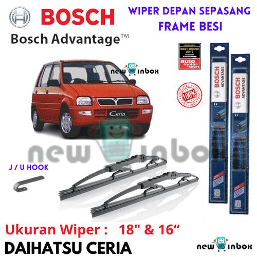 Jual Wiper Depan Mobil DAIHATSU CERIA Sepasang BOSCH ADVANTAGE 18" & 16" ORIGINAL - Jakarta ...